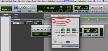 How to set up a click track in Pro Tools First