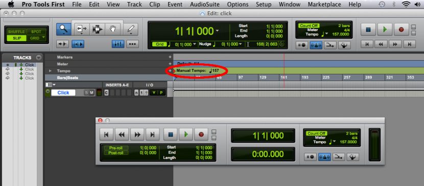How to use the Tap Tempo Feature in Pro Tools First