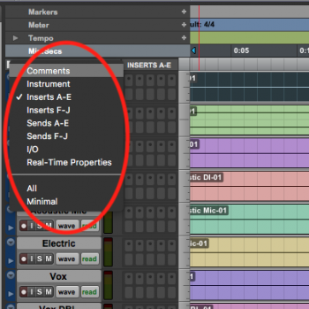 How to customize the mix and edit windows in Pro Tools First